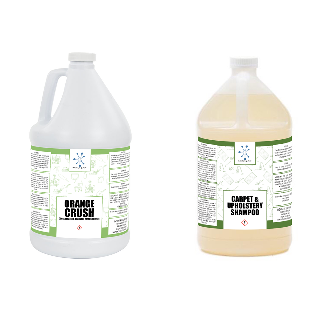 Refuerzo de limpieza naranja, champú para alfombras
