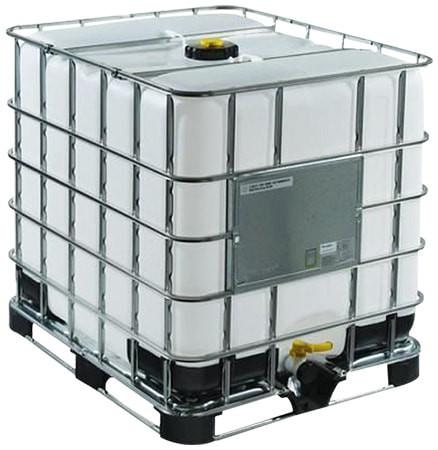 275 Gallon Plastic Tote with Metal Cage (USED)